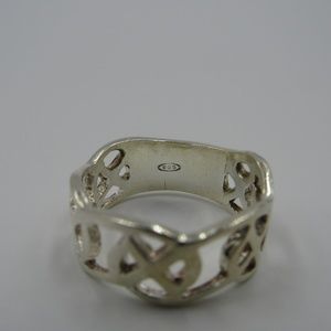 Jewelry | Vintage Size 625 Sterling Unique Symbol Band Ring | Poshmark